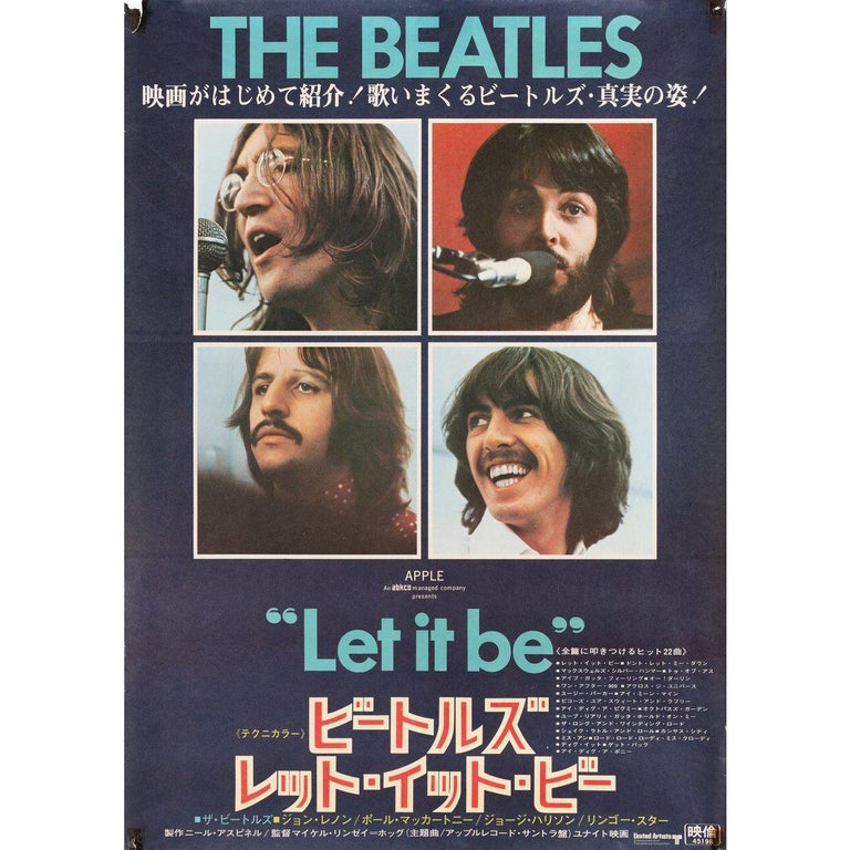 Let It Be 1970 Japanese B2 Film Poster For Sale at 1stDibs