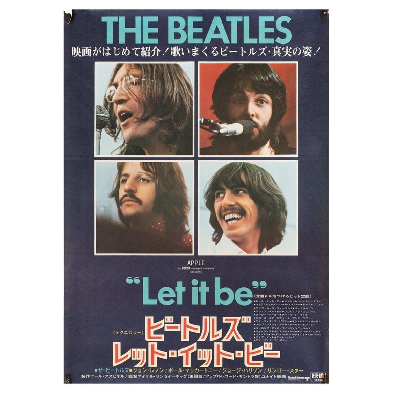 Let It Be 1970 Japanese B2 Film Poster For Sale at 1stDibs
