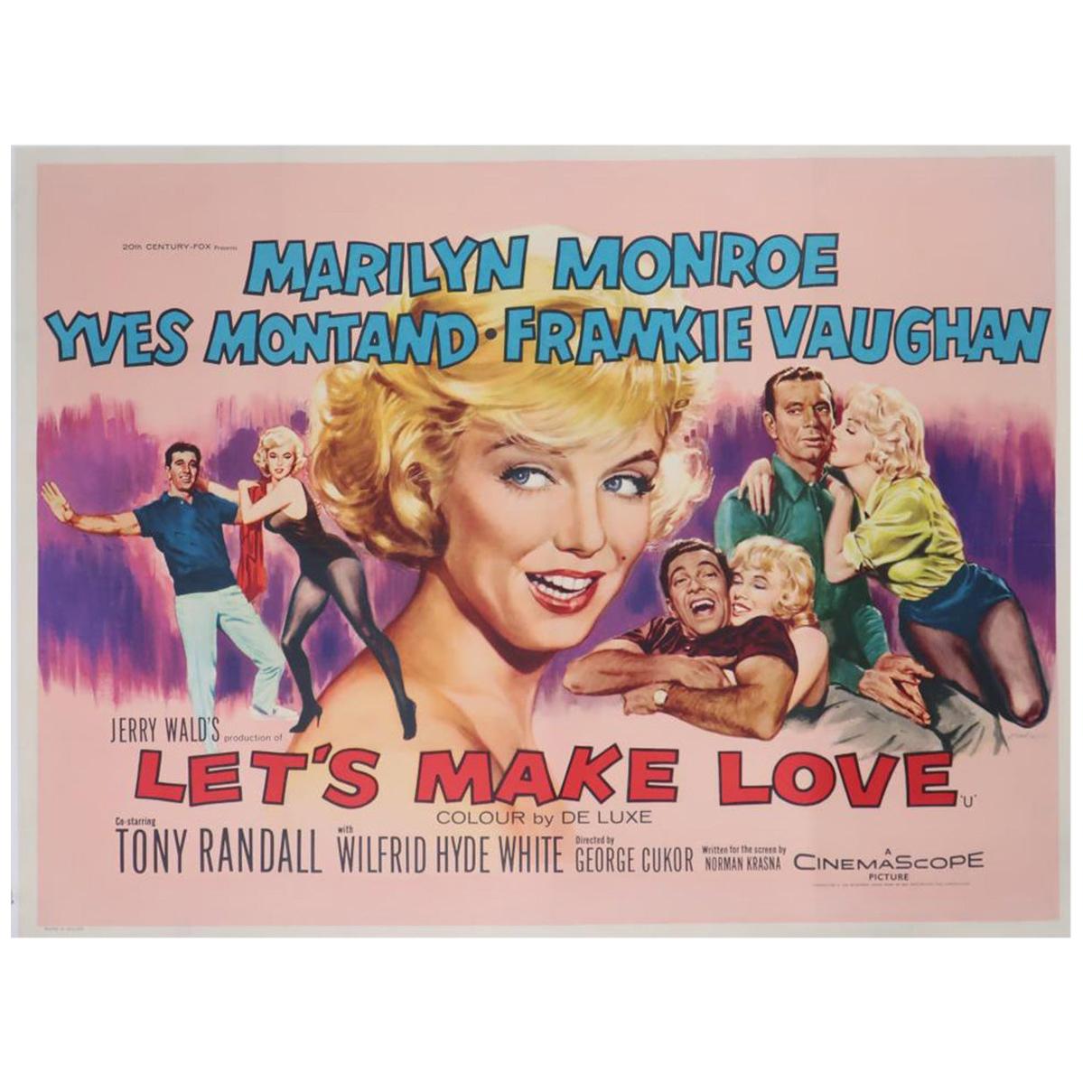 "Let's Make Love" '1960' Poster For Sale at 1stDibs | let's make love 1960