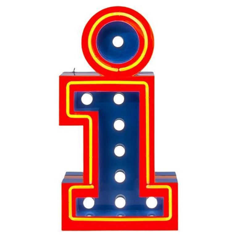 Letter i Graphics Lamps For Sale at 1stDibs