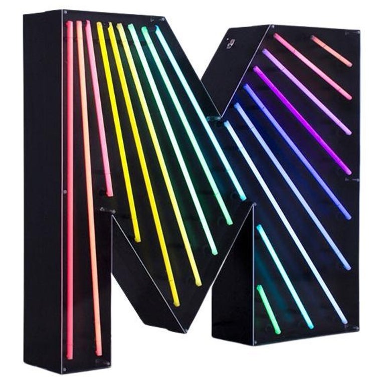 Letter M Graphics Lamps For Sale at 1stDibs