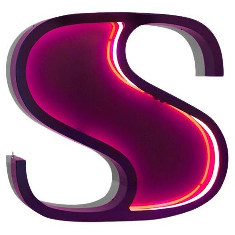 Letter S Graphics Lamps For Sale at 1stDibs