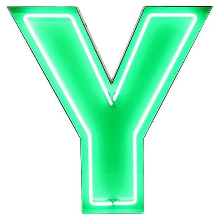 Letter Y Graphics Lamps For Sale at 1stDibs