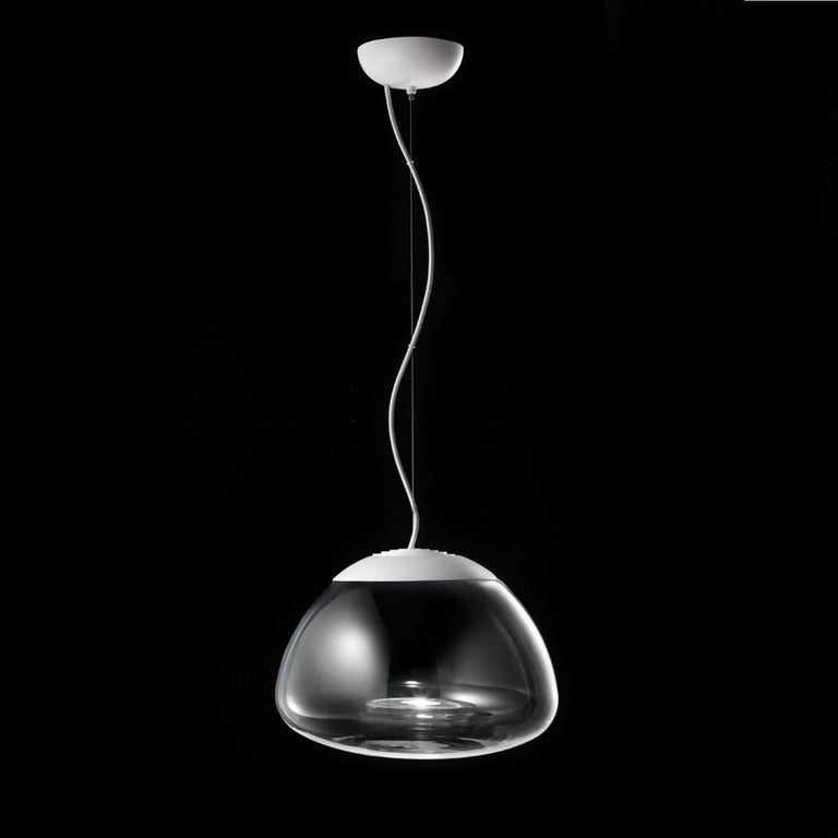 Leucos Aria S 36 LED Pendant Light in Crystal and White by Massimo Iosa ...