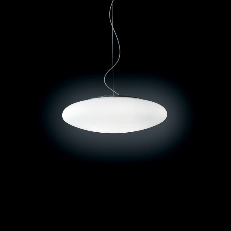 Leucos Felix S 47 Pendant Light in Satin White and Gray by Design Lab ...