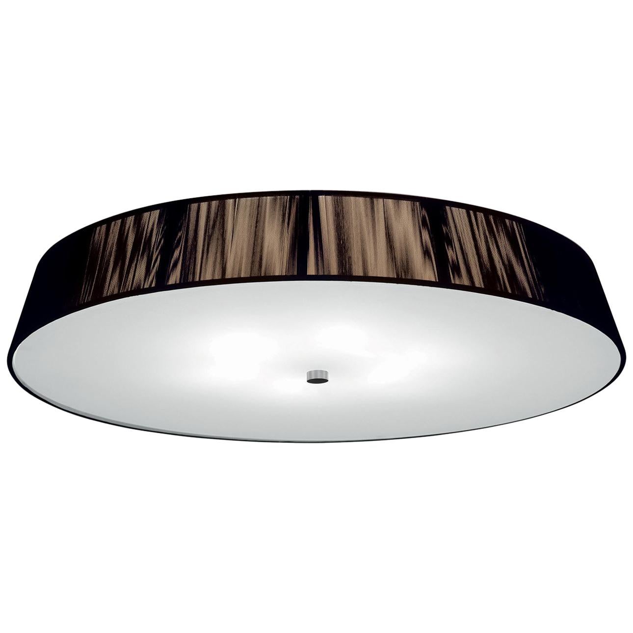 Leucos Lilith PL 70 Flush Mount in Mocha, White and Brushed Nickel by ...