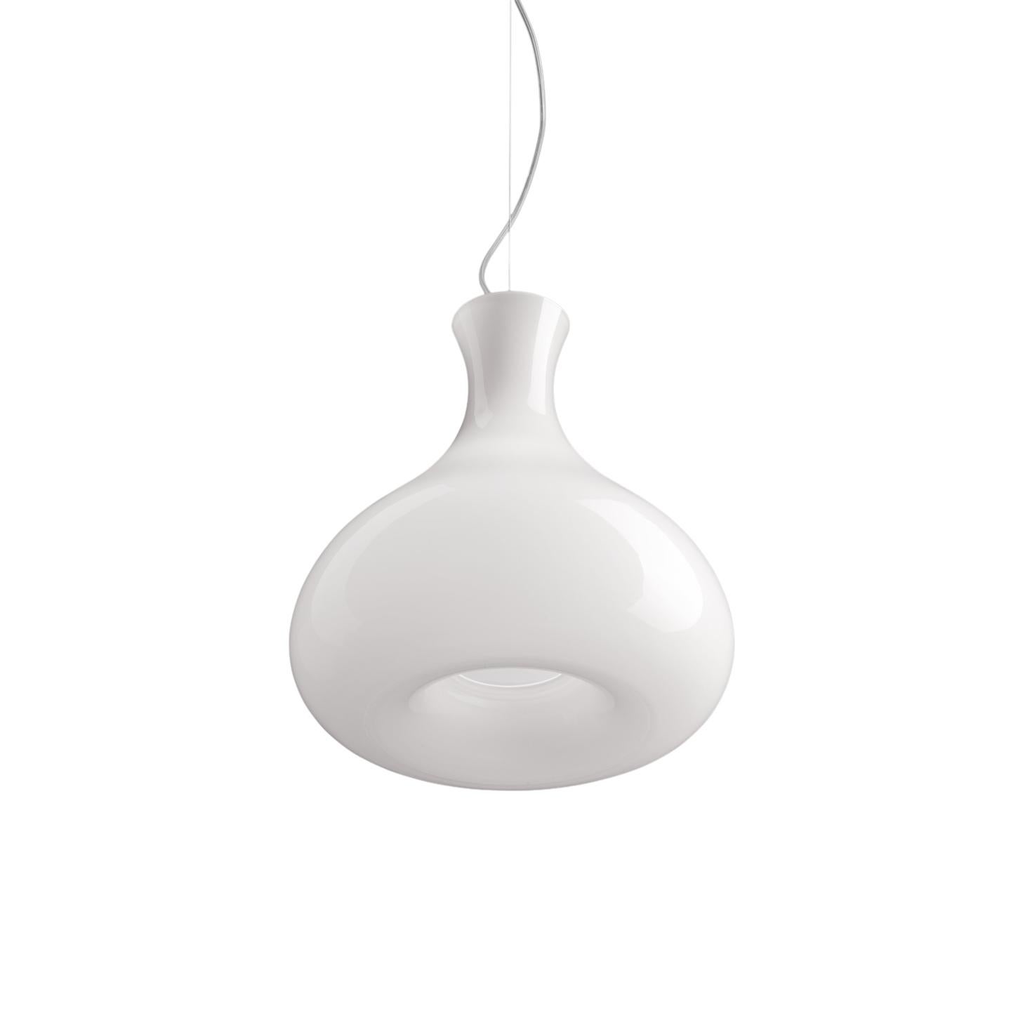 Leucos Summer S Pendant Light in Glossy White and Chrome by Eva Zeisel ...