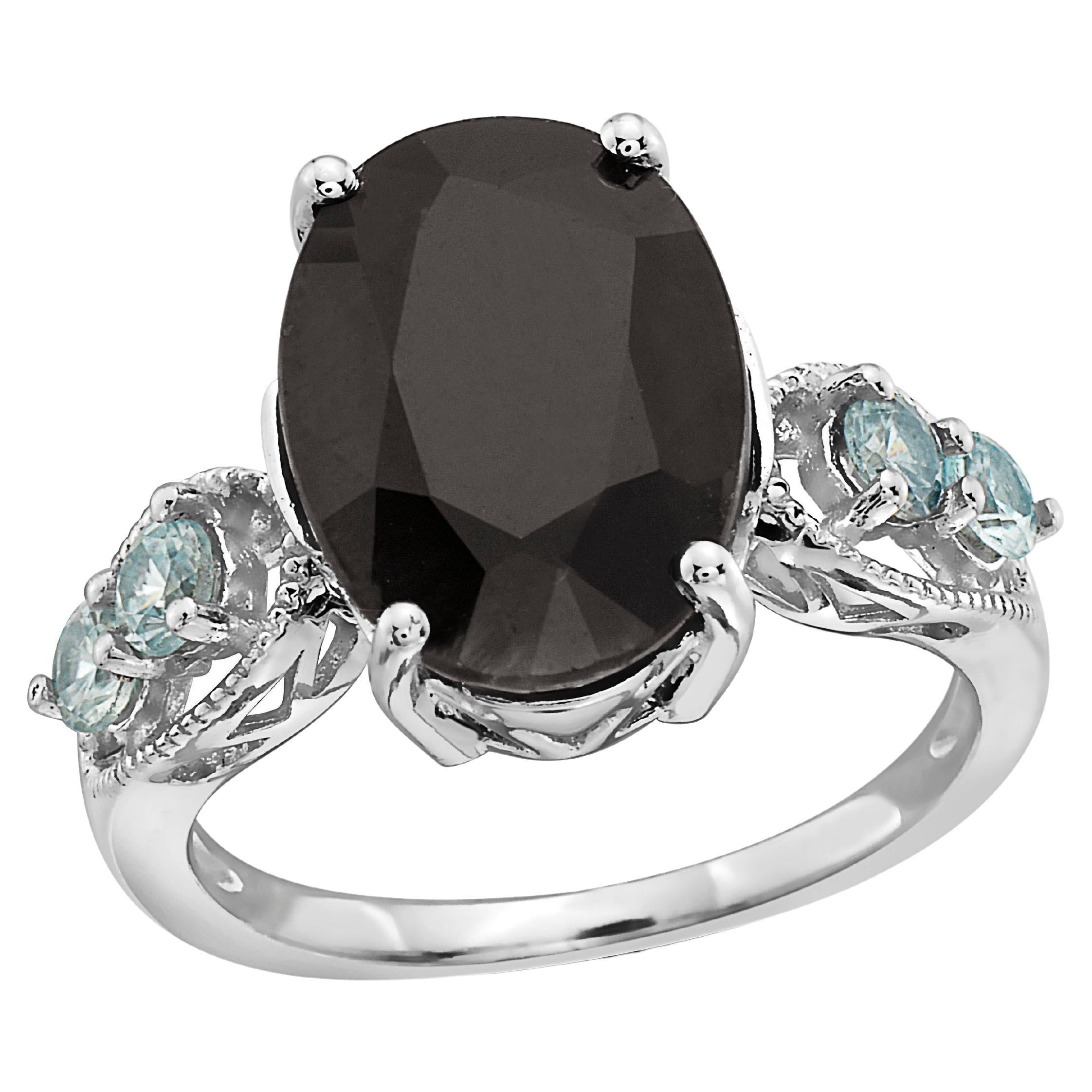 Le Vian 925 Sterling Silver Black Sapphire Blue Zircon Gemstone ... Le Vian 925 Sterling Silver Black Sapphire Blue Zircon Gemstone ...