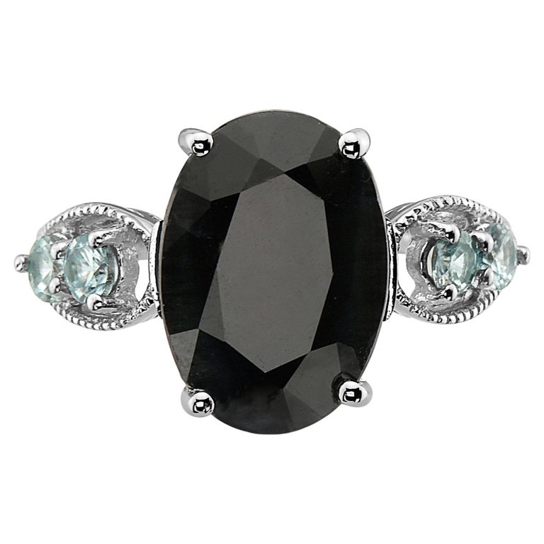 Le Vian 925 Sterling Silver Black Sapphire Blue Zircon Gemstone ... Le Vian 925 Sterling Silver Black Sapphire Blue Zircon Gemstone ...