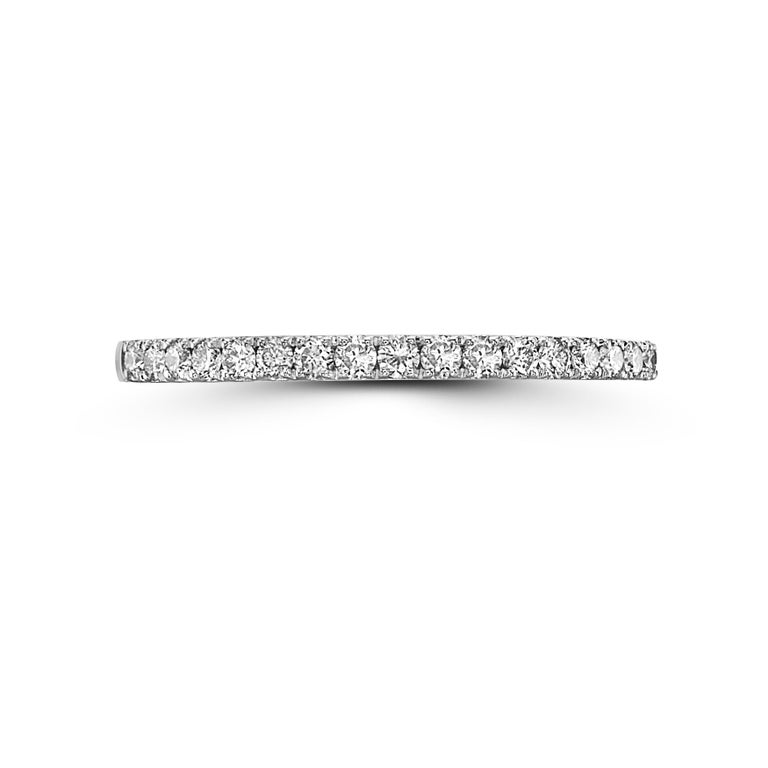 LeVian Creme Brulee Ring Band 1/4 Cts Nude Diamonds Set in 14K White ...