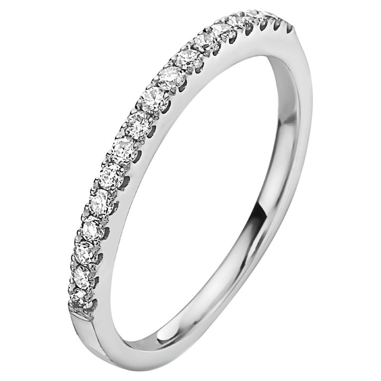 LeVian Creme Brulee Ring Band 1/4 Cts Nude Diamonds Set in 14K White ...