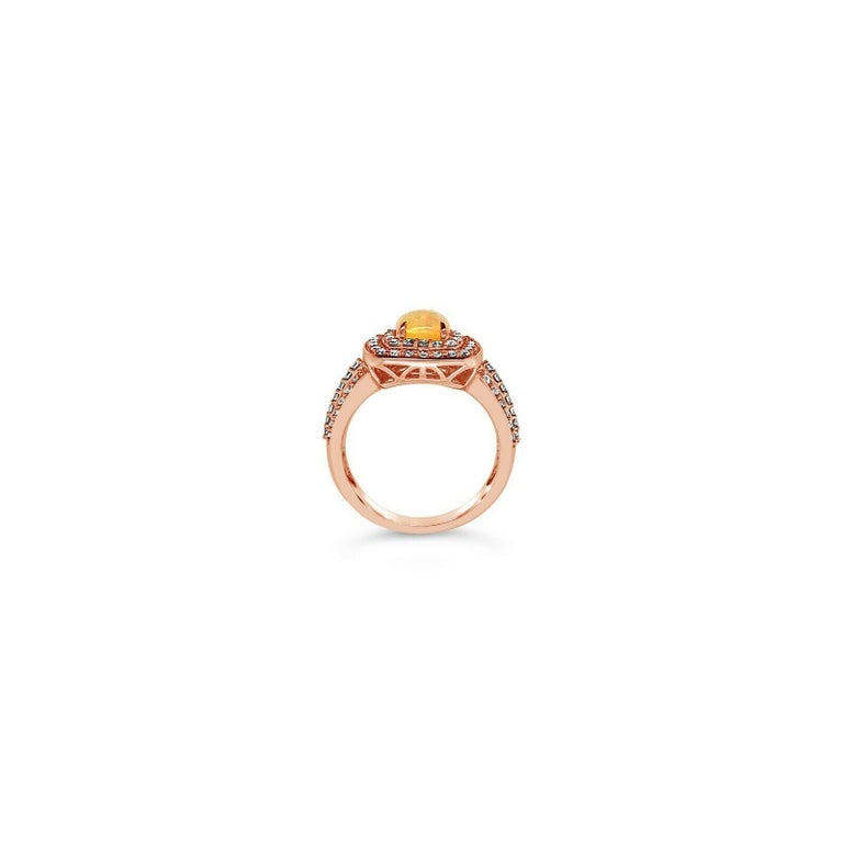LeVian Creme Brulee Ring Opal Nude Diamonds 14K Strawberry Gold For ...