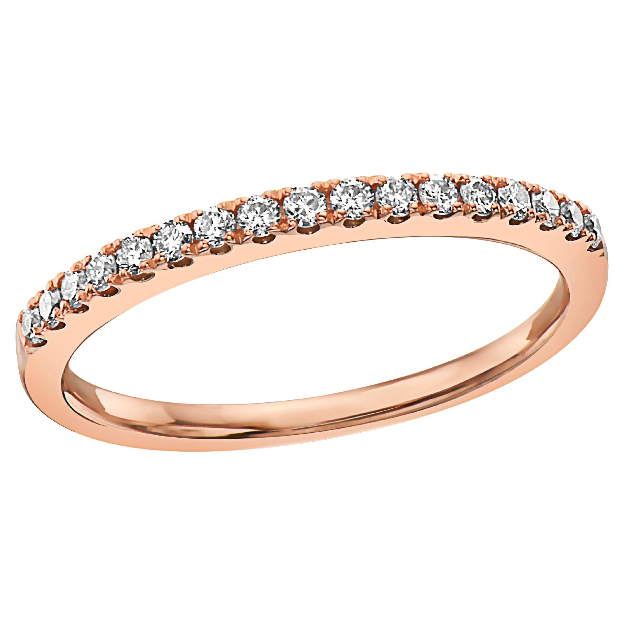 LeVian Creme Brulee Ring Stackable Band 1 4 Cts Nude Diamond in 14K ...