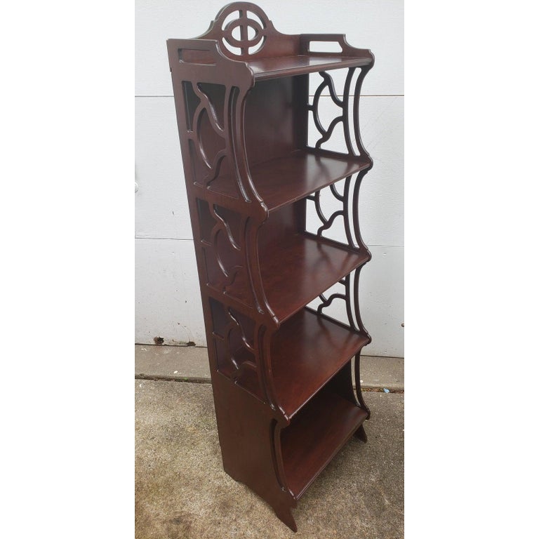 Lewis Butler 1960s Chippendale Display Shelf, Etagere, Bookshelf For ...