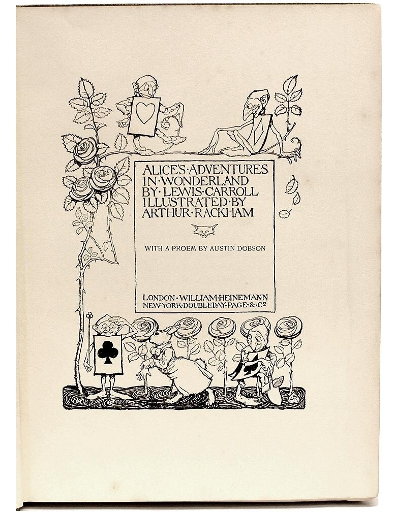 Lewis Carroll 'Dodgson', Alice in Wonderland, with an Original Rackham ...