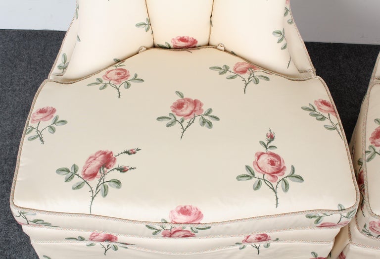 Lewis Mittman Napoleon III Armless Slipper Chairs, 1980 For Sale at 1stDibs