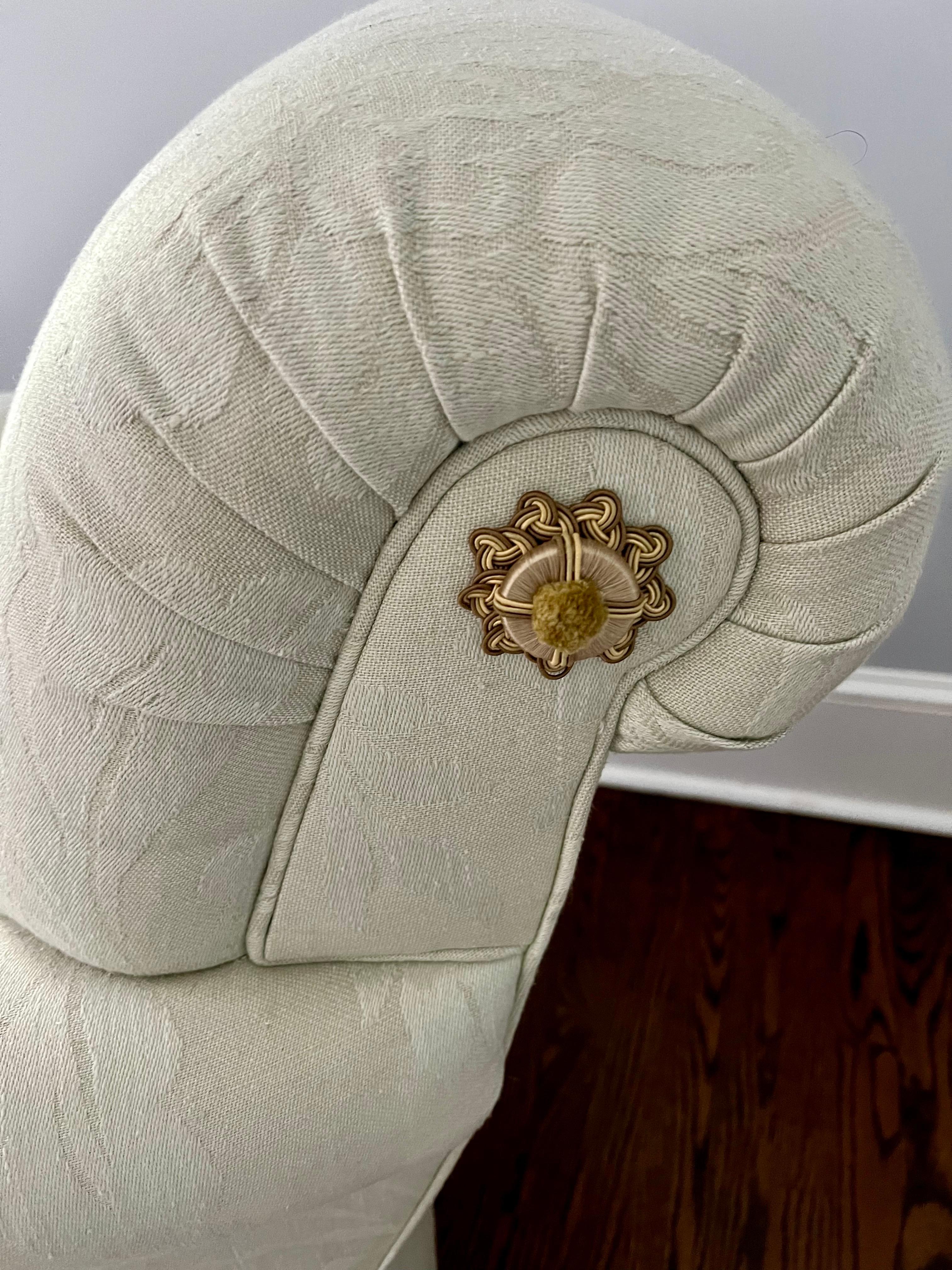 Lewis Mittman Signed Luxurious High-end Upholstered Club Chair For Sale ...