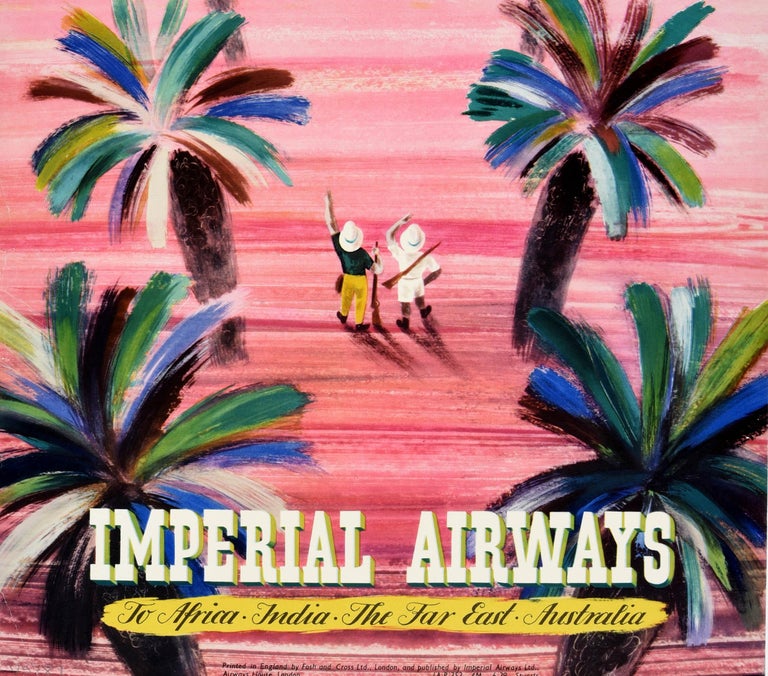 Lewitt-Him - Original Vintage Travel Poster Imperial Airways Africa ...