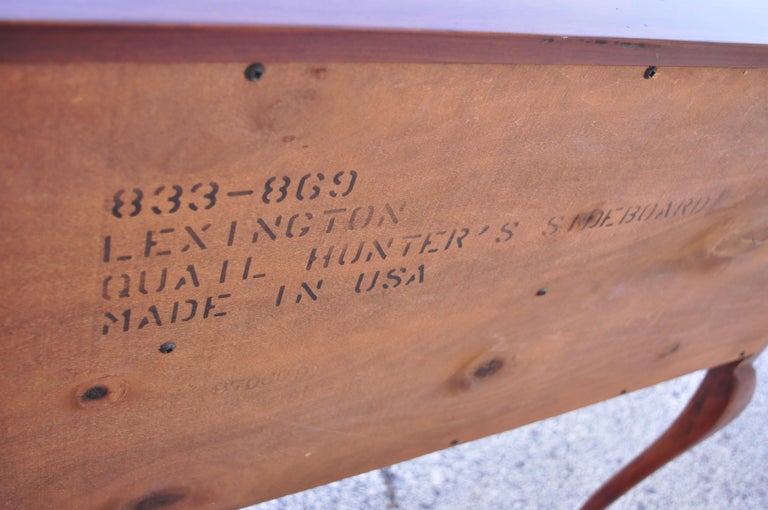 Lexington Bob Timberlake Cherry Wood Quail Hunter's Sideboard Queen ...