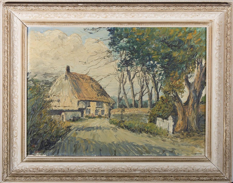L.G. Coxhead - L.G. Coxhead - Mid 20th Century Oil, Cottage Scene For ...