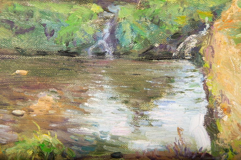 Li Zhao - Li Zhao Impressionist Original Oil On Canvas "Wetland Park" For Sale at 1stDibs