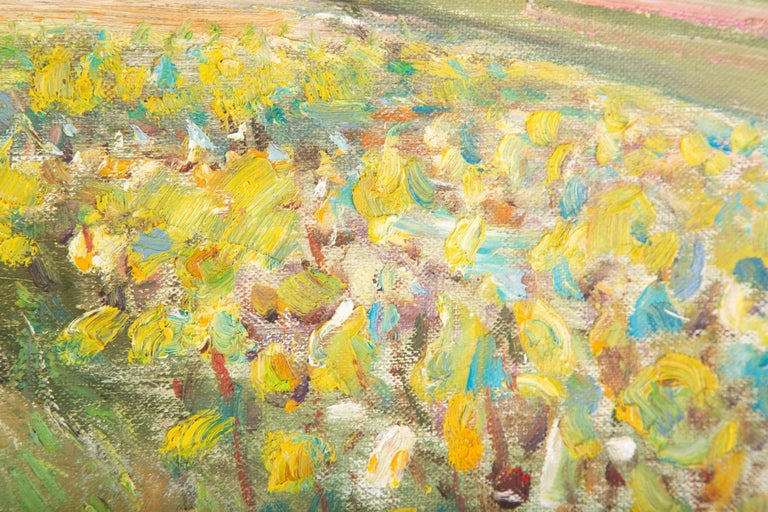 Li Zhao - Li Zhao Impressionist Original Oil On Canvas "Wetland Park ...