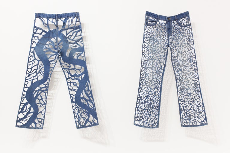 Libby Newell - 'Meticulously Distressed Denim Jeans, Life' - patterns ...