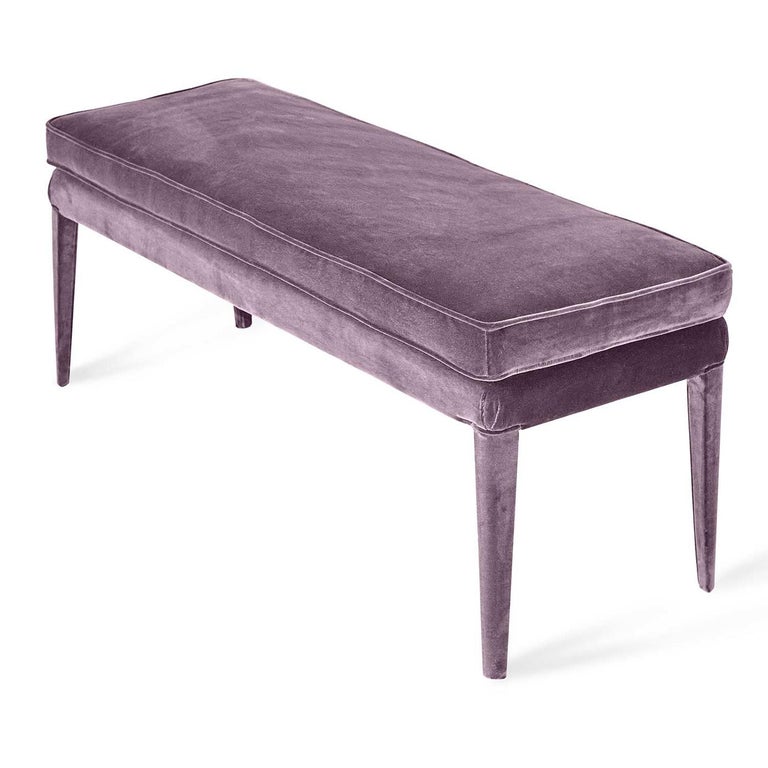 Libellula Eco Pink Pastel Velvet Bench For Sale at 1stDibs