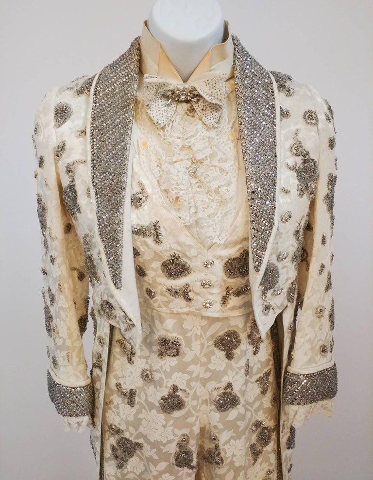 Bedazzled Rhinestone Miniature Tailcoat Set at 1stDibs