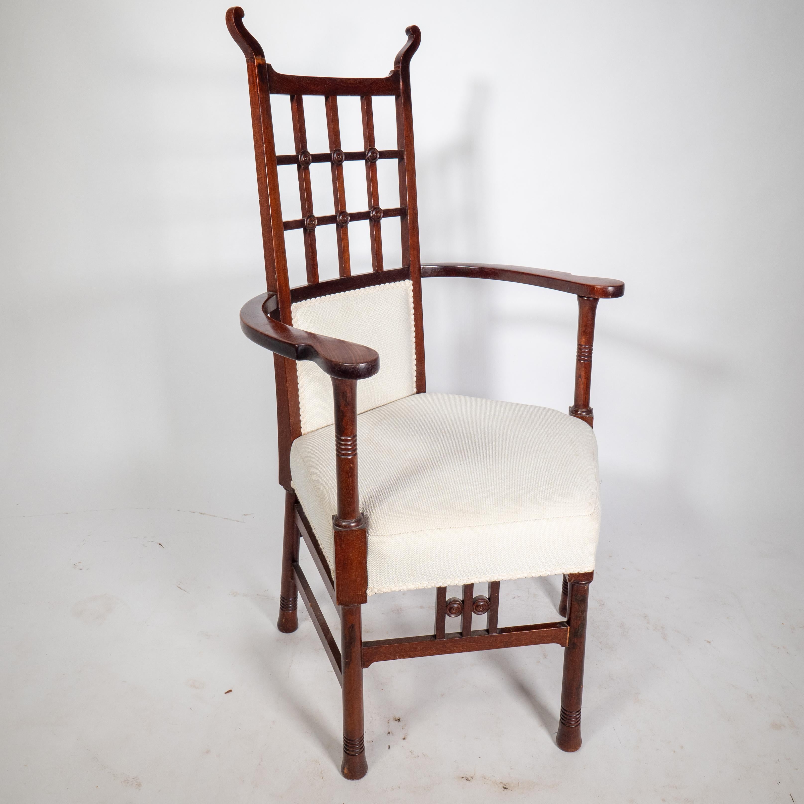 Liberty and Co (style of) probably made by William Birch. An mahogany ...