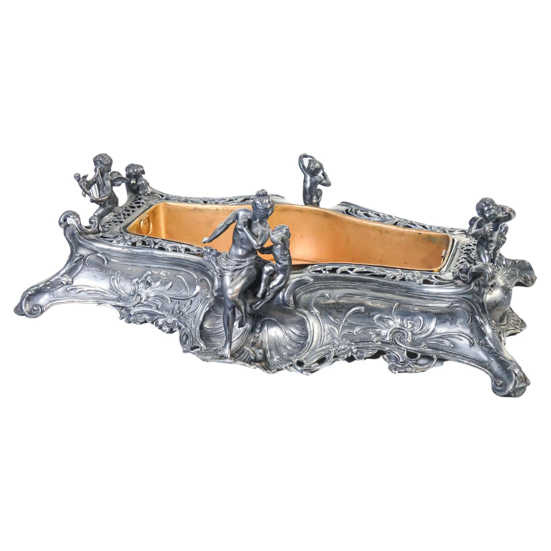 Liberty Centerpiece in Embossed and Silvered Metal, 20th Century For ...