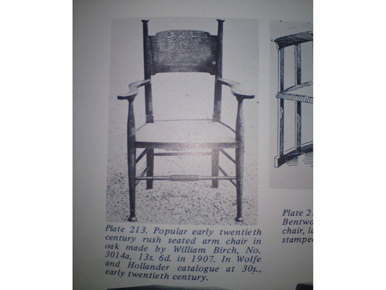 Liberty and Co. 12 x Arts and Crafts Rush Seat Dining Chairs ...