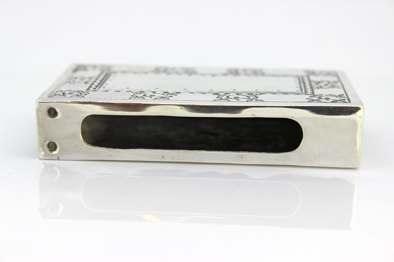 Liberty and Co, Antique Sterling Silver Matchbox Holder, Birmingham ...