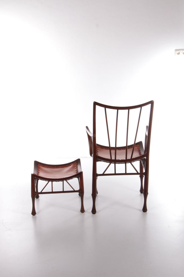 Liberty and Co Chair with Footstool Design by Thebe, 1950 For Sale at ...