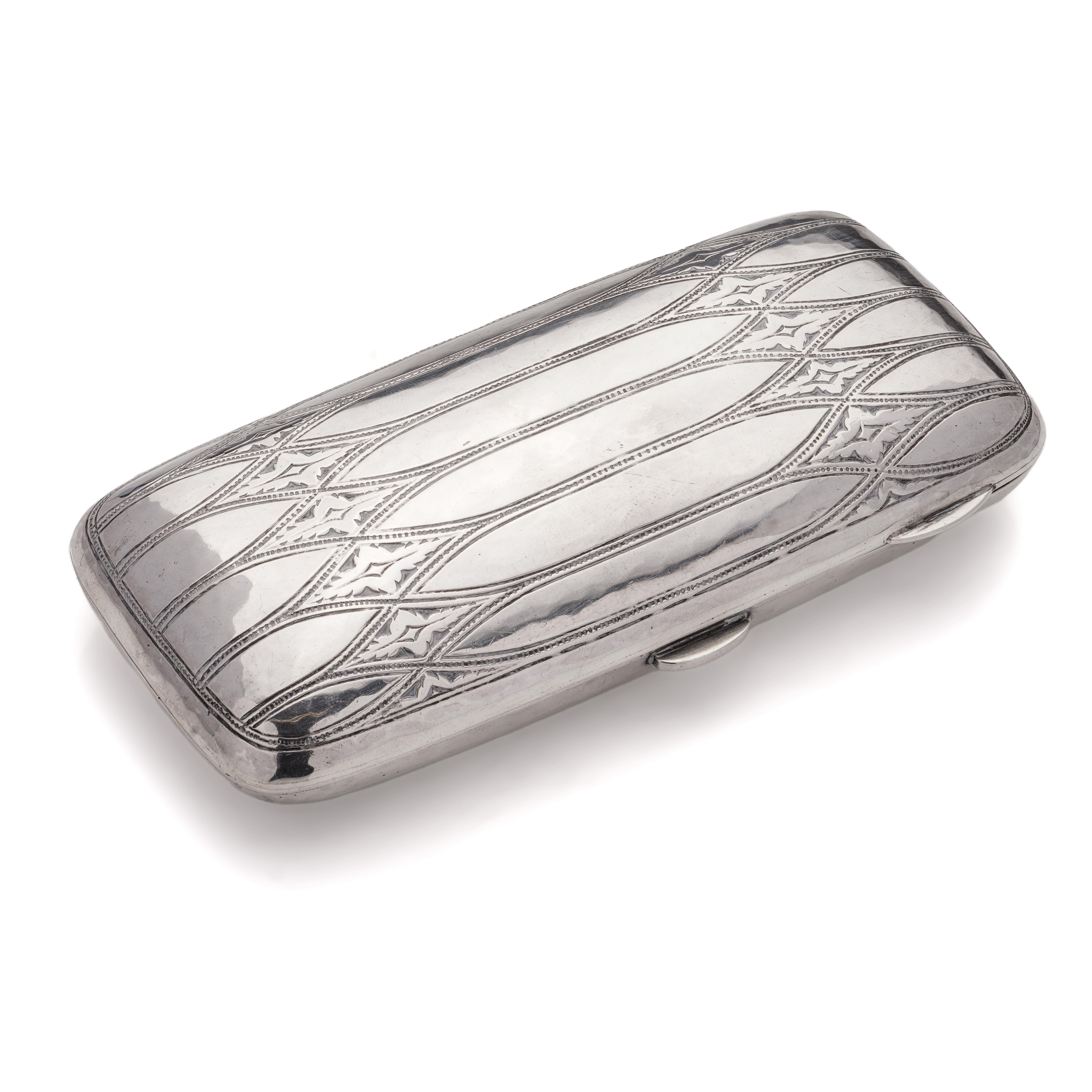 Liberty and Co. late Edwardian sterling silver cigar case at 1stDibs