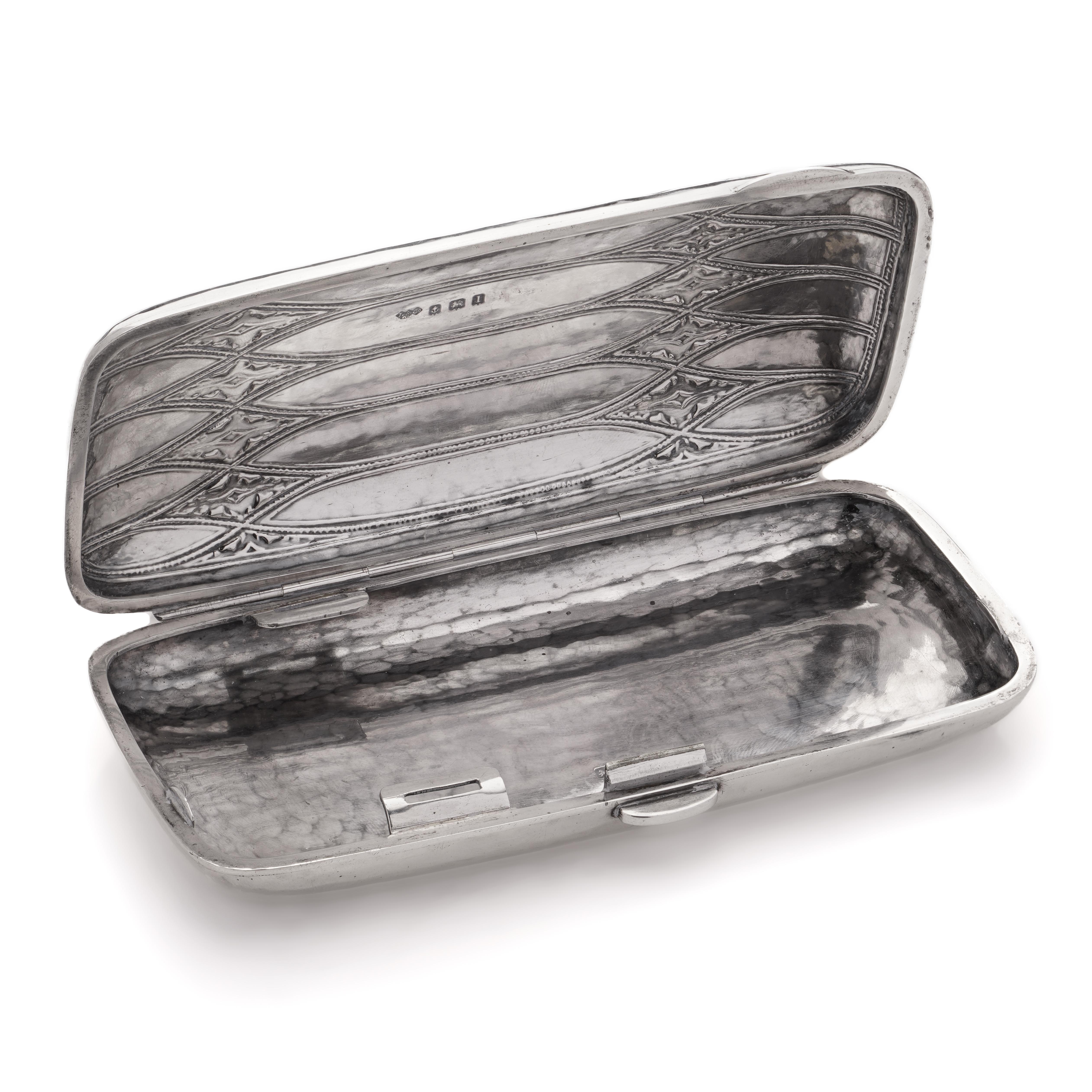 Liberty and Co. late Edwardian sterling silver cigar case at 1stDibs