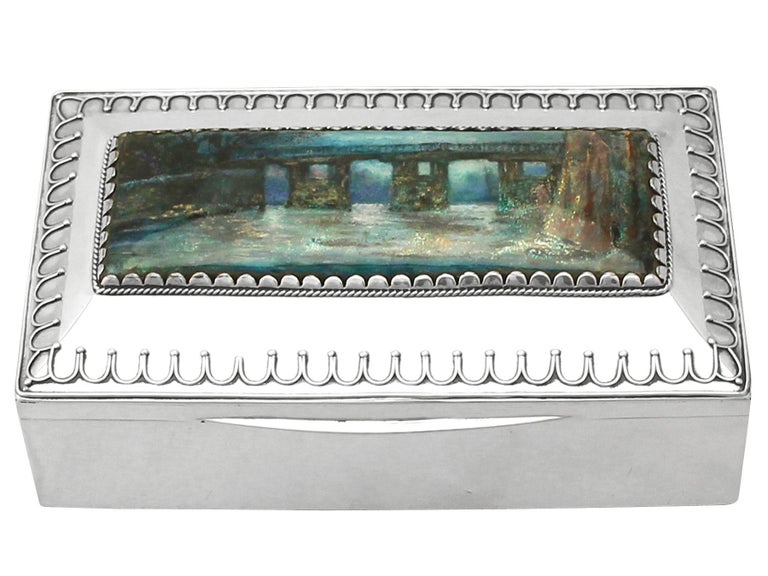 Liberty and Co Ltd Antique Edwardian Sterling Silver and Enamel Arts ...