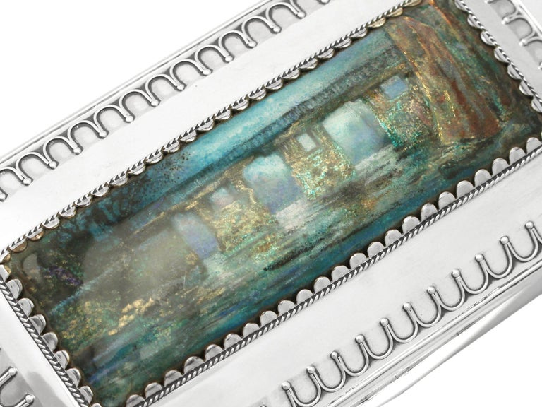 Liberty and Co Ltd Antique Edwardian Sterling Silver and Enamel Arts ...