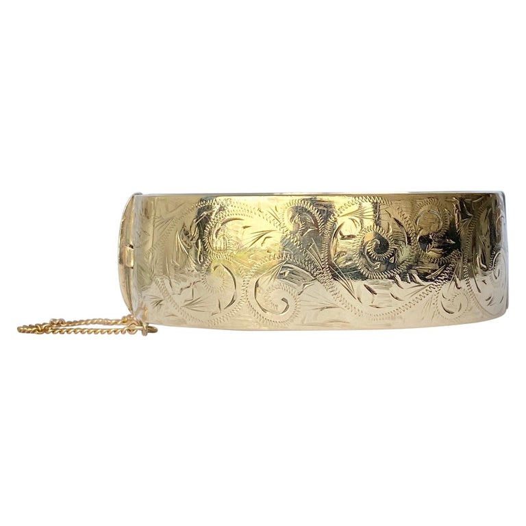 Liberty of London 9 Carat Gold Metal Core Bangle at 1stDibs