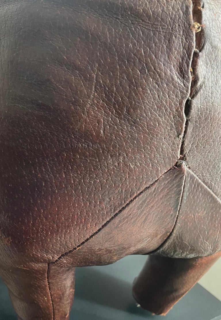 Liberty 's Ottoman Leather Pig by Dimitri Omersa For Sale at 1stDibs