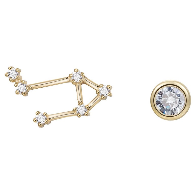 Libra Constellation Earrings For Sale at 1stDibs