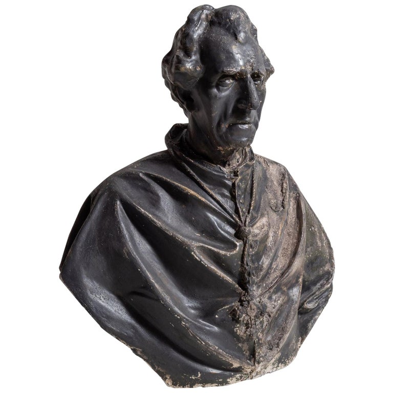 Library Bust of a Cardinal, circa 1900 at 1stDibs