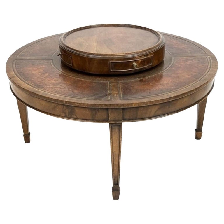 C20th Circular Library Coffee Table For Sale at 1stDibs