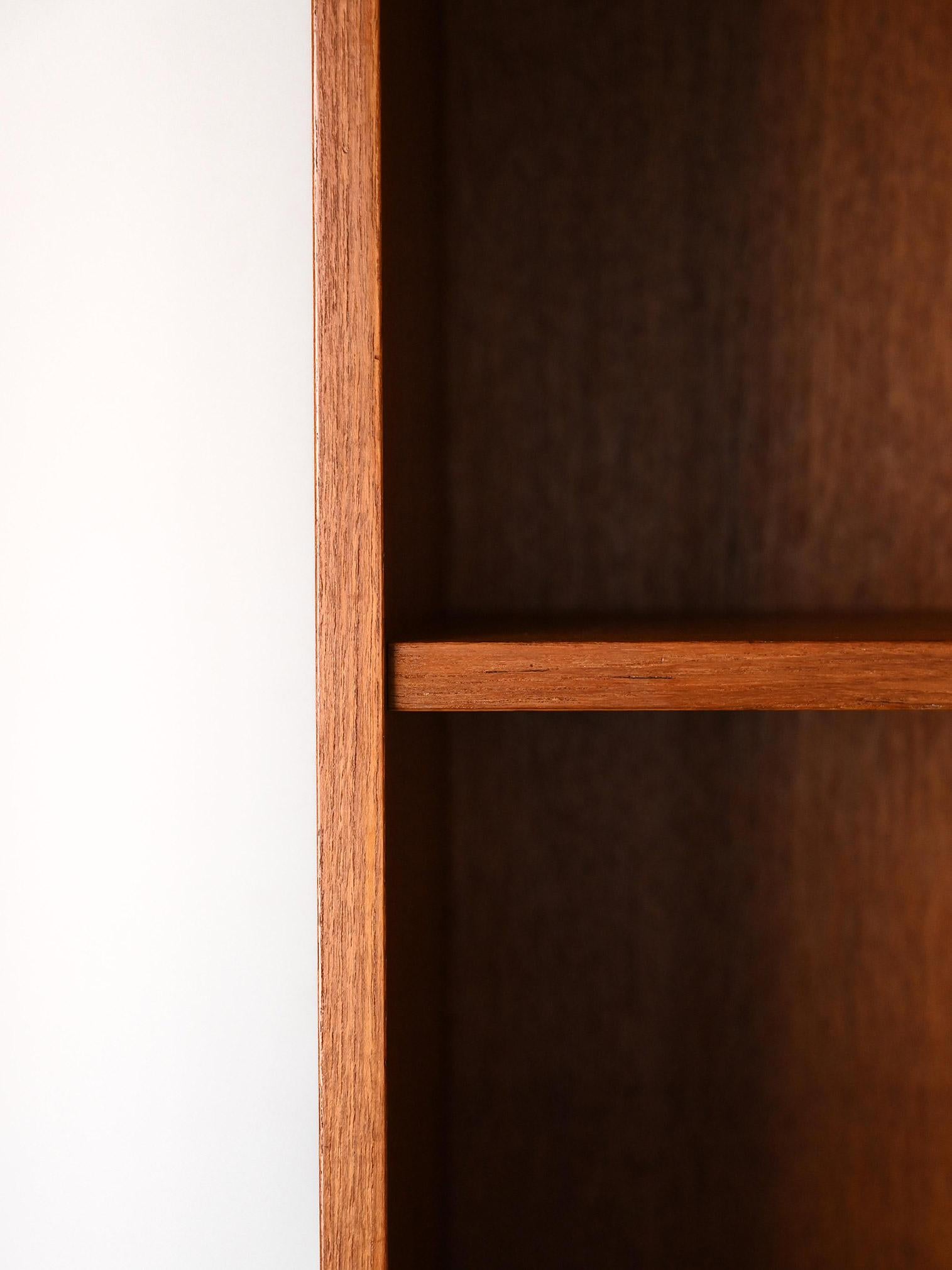Swedish vintage teak bookcase For Sale at 1stDibs