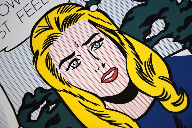 Lichtenstein vintage exhibition poster featuring 1963 Roy Lichtenstein ...