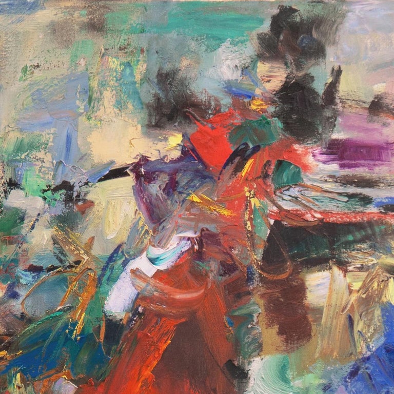 Lida Giambastiani - 'Cowboy Joe', Bay Area Abstraction Oil, Woman ...