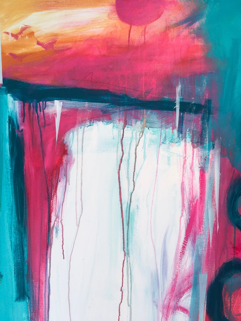 Liese Webley - In Flight, Pink Moon- original oil landscape painting ...
