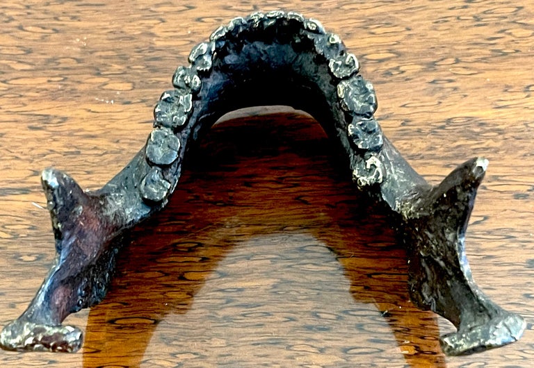 Life Cast Bronze Model/Sculpture of a Human Skull For Sale at 1stDibs