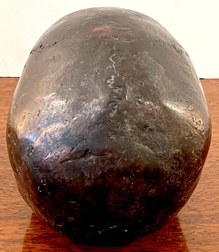 Life Cast Bronze Model/Sculpture of a Human Skull For Sale at 1stDibs