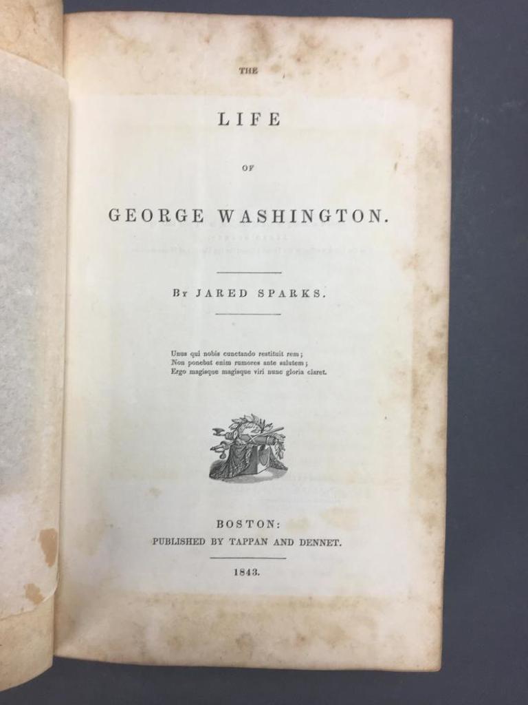 Life of George Washington by Jared Sparks, Period Binding, Later ...